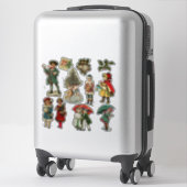 Vintage Christmas Characters Sticker | Zazzle