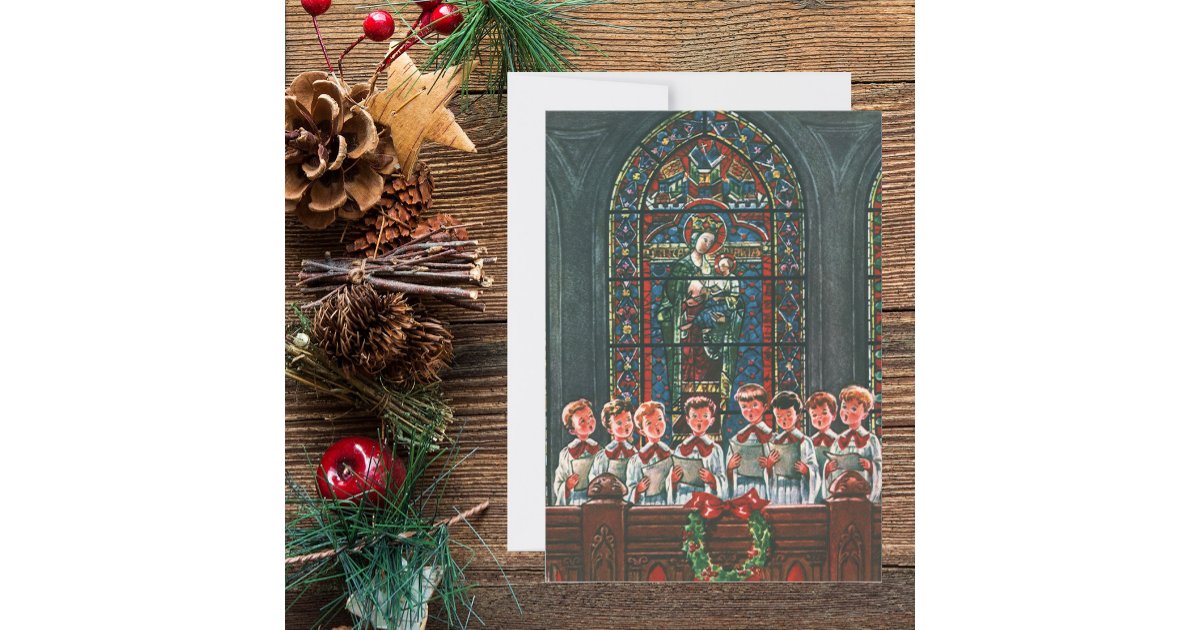 Vintage Christmas Children Sing Choir Invitation | Zazzle