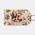 Vintage Christmas Collage Decoupage Gift Tags | Zazzle