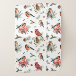 Vintage Christmas Designs Pattern File Folder | Zazzle