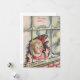 Vintage Christmas Girl Looking Outside Window Holiday Card | Zazzle