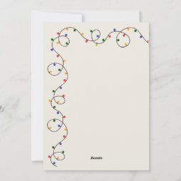 Vintage Christmas Light Strand Holiday Invitation | Zazzle