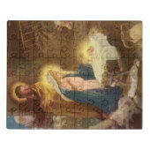 Vintage Christmas Nativity, Mary Joseph Baby Jesus Jigsaw Puzzle | Zazzle