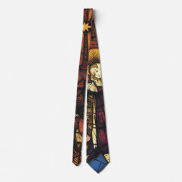Vintage Christmas Nativity Scene in Stained Glass Tie | Zazzle