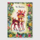 Vintage Christmas Reindeer Holiday Card | Zazzle