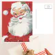 Vintage Christmas Santa Claus, Jolly and Winking Holiday Postcard | Zazzle