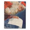 Vintage Christmas, Santa Claus Naughty Nice List Jigsaw Puzzle | Zazzle