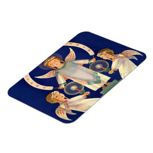 Vintage Christmas, Scandinavian Santa Lucia Angels Magnet | Zazzle Vintage Christmas, Scandinavian Santa Lucia Angels Magnet | Zazzle