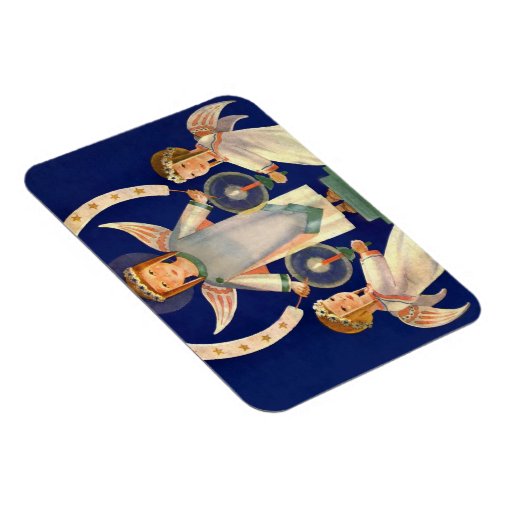 Vintage Christmas, Scandinavian Santa Lucia Angels Magnet | Zazzle Vintage Christmas, Scandinavian Santa Lucia Angels Magnet | Zazzle