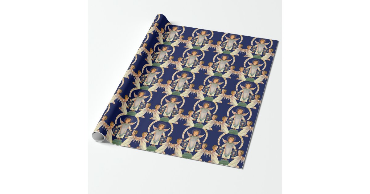 Vintage Christmas, Scandinavian Santa Lucia Angels Wrapping Paper | Zazzle Vintage Christmas, Scandinavian Santa Lucia Angels Wrapping Paper | Zazzle