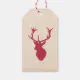 Vintage Christmas Stag Gift Tags | Zazzle
