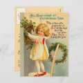 Vintage Christmas Tide Postcard | Zazzle