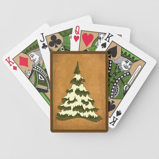 Vintage Christmas Tree Playing Cards | Zazzle.com