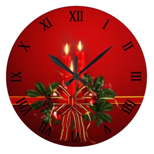 vintage Christmas Wall Clock | Zazzle.com