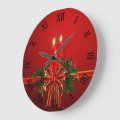 vintage Christmas Wall Clock | Zazzle