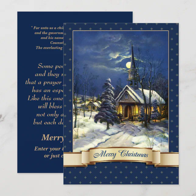 Vintage Church Religious Christmas Cards | Zazzle