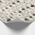 Vintage Cicadas Illustration Wrapping Paper | Zazzle