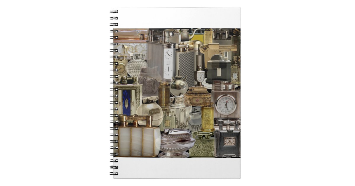 vintage cigarette lighters notebook | Zazzle