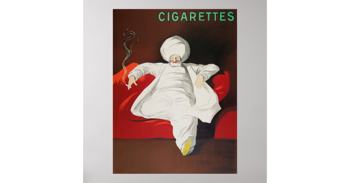 Vintage Cigarettes Advertising Poster | Zazzle