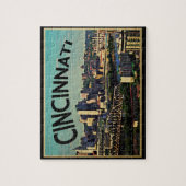 Vintage Cincinnati Skyline Jigsaw Puzzle | Zazzle