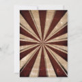 Vintage Circus Carnival Elegant Wedding Invitation | Zazzle