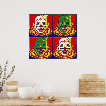 Vintage Circus Clown Poster | Zazzle