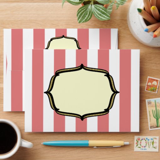 Vintage Circus Greeting Card Envelope | Zazzle