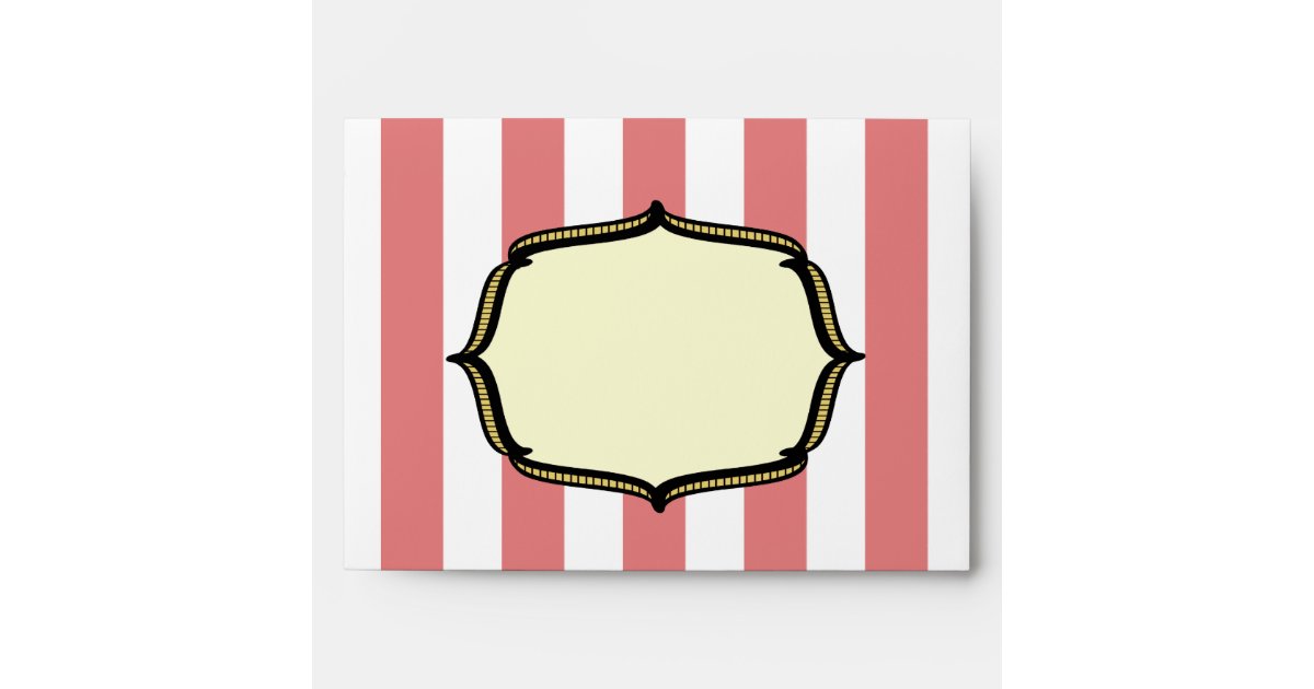 Vintage Circus Greeting Card Envelope | Zazzle