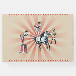 Vintage Circus Guest Book | Zazzle