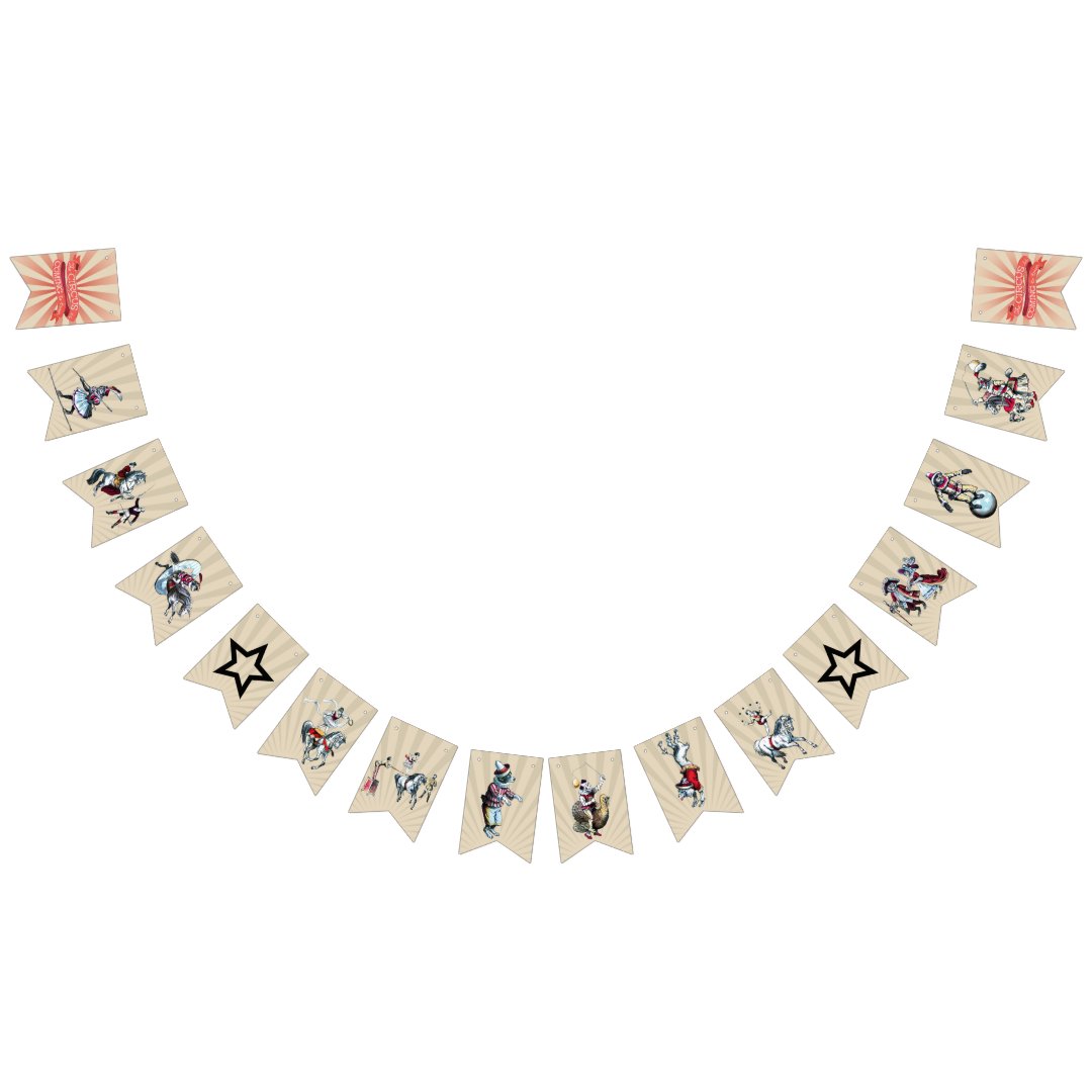 Vintage Circus Party Banner | Zazzle
