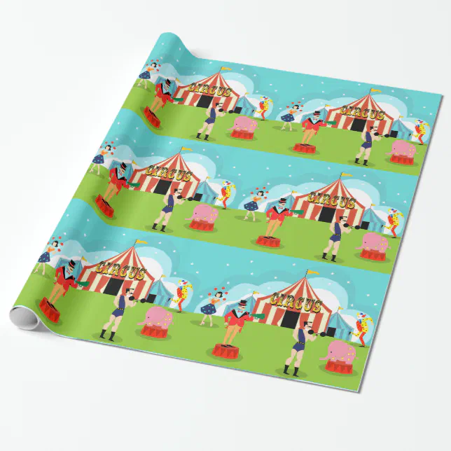Vintage Circus Wrapping Paper | Zazzle