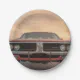 Vintage Classic Car Sunset View Paper Plates | Zazzle