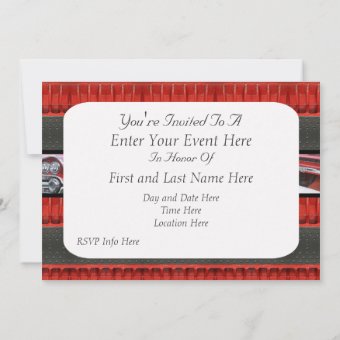 Vintage Classic Cars Party Invitation | Zazzle