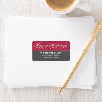 Vintage Classic Holiday Address Labels | Zazzle