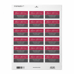 Vintage Classic Holiday Address Labels | Zazzle
