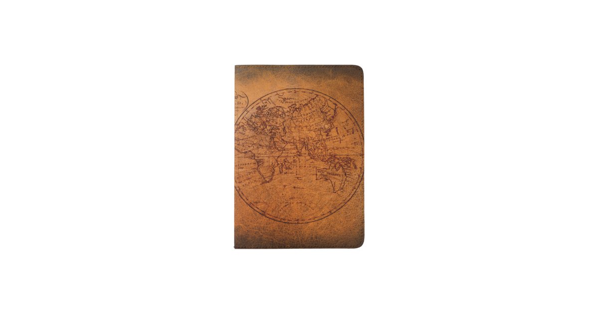 Vintage Classic Old World Travel Map Passport Holder Zazzle