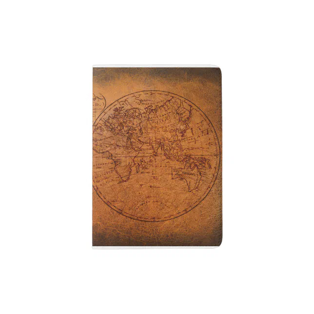 Vintage Classic Old World Travel Map Passport Holder | Zazzle