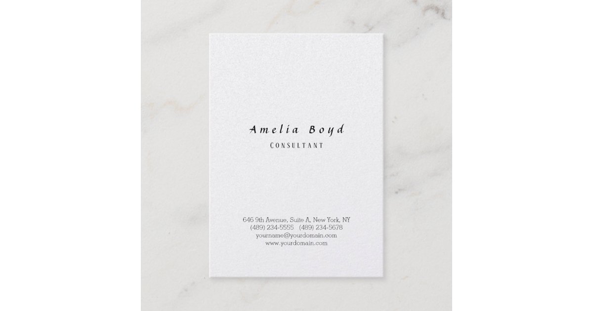 Vintage Classical Professional Stylish Minimalist Business Card | Zazzle