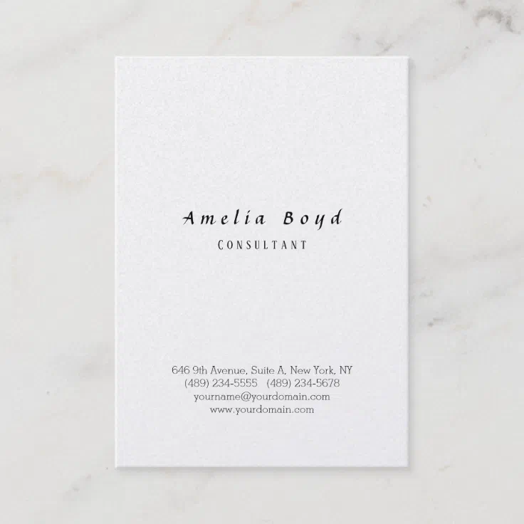 Vintage Classical Professional Stylish Minimalist Business Card | Zazzle