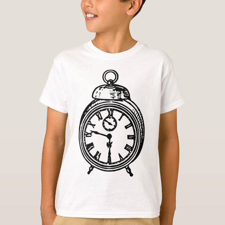Vintage clock T-Shirt | Zazzle