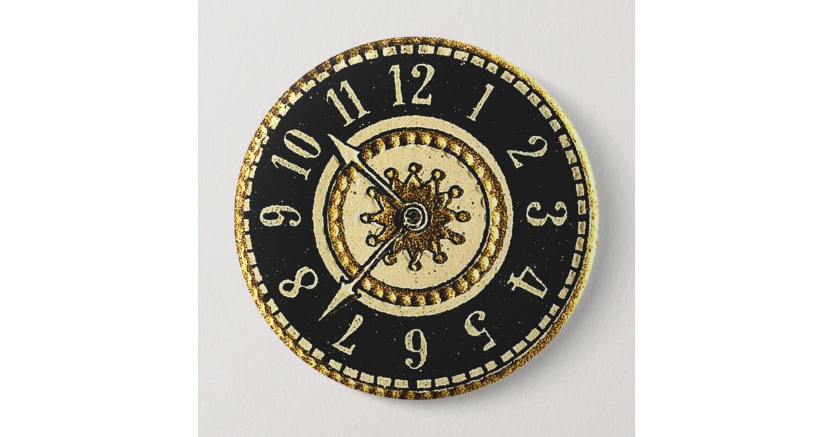 Vintage Clocks Button | Zazzle