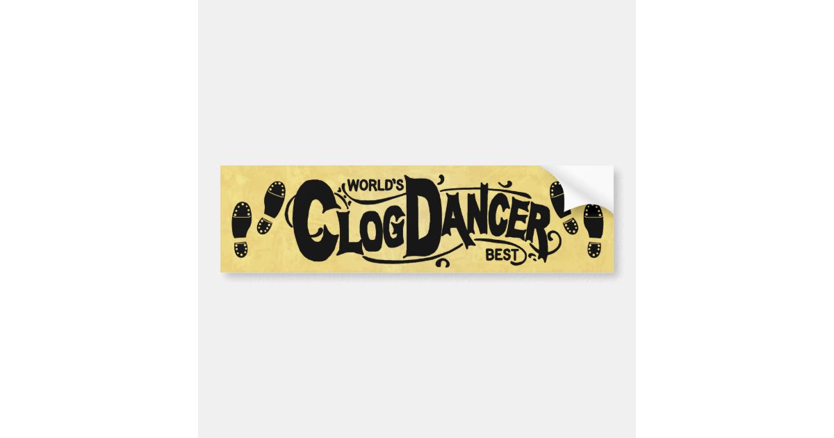 Vintage Clog Dancer Clogging Bumper Sticker | Zazzle