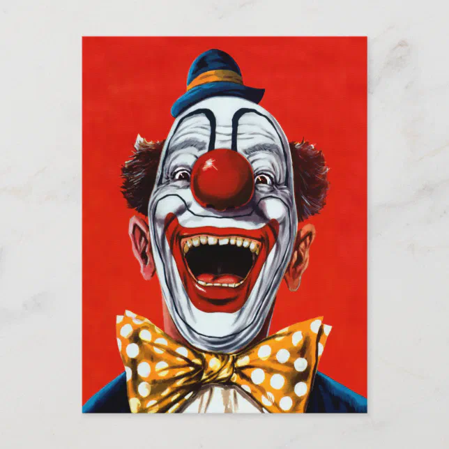 Vintage Clown Postcard | Zazzle