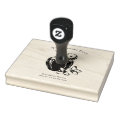 Vintage Cocktail Illustration Rubber Stamp | Zazzle