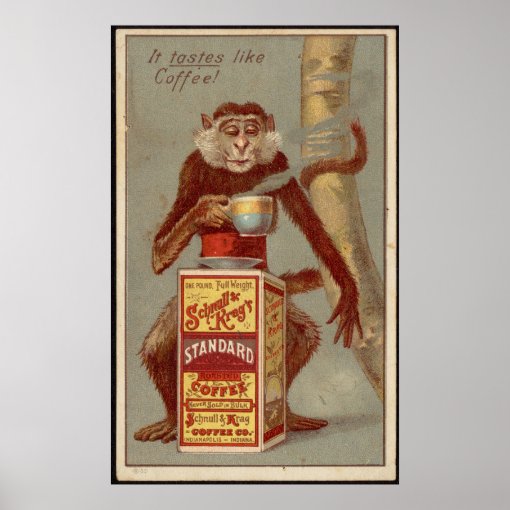 Vintage Coffee Advertisement Poster | Zazzle