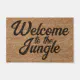 Vintage Coir Texture Welcome To The Jungle Doormat | Zazzle