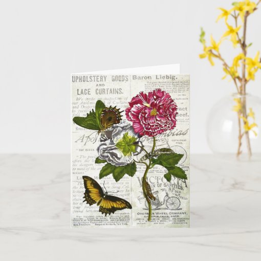 Vintage Collage All Ocassions Card | Zazzle