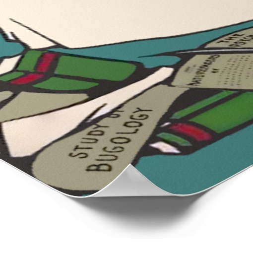 Vintage College Girl Poster | Zazzle