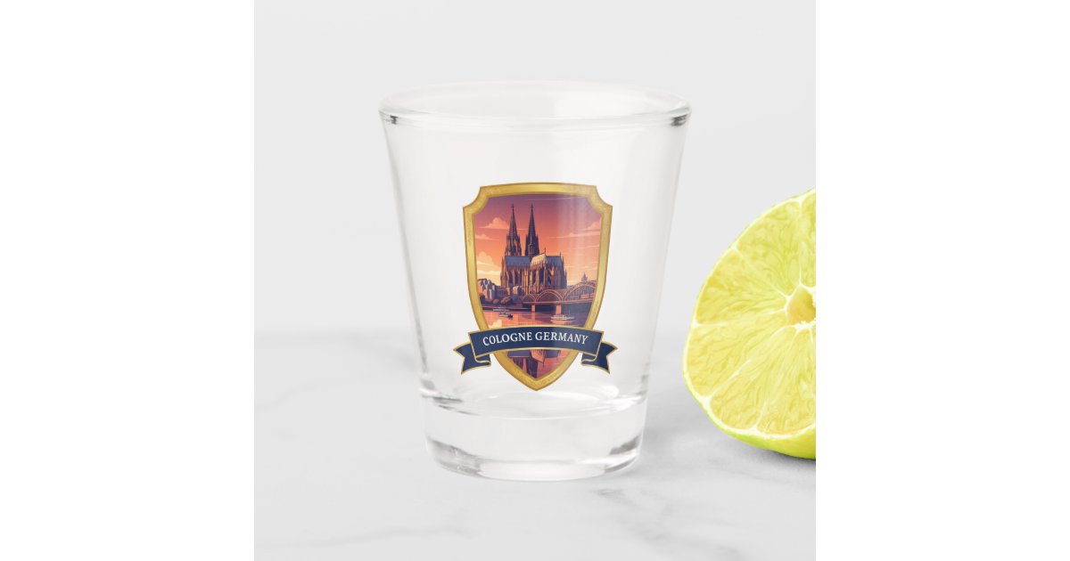 Vintage Cologne Cathedral Germany Travel Shot Glass | Zazzle