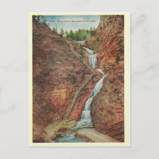 Vintage Colorado Water Falls Postcard | Zazzle.com